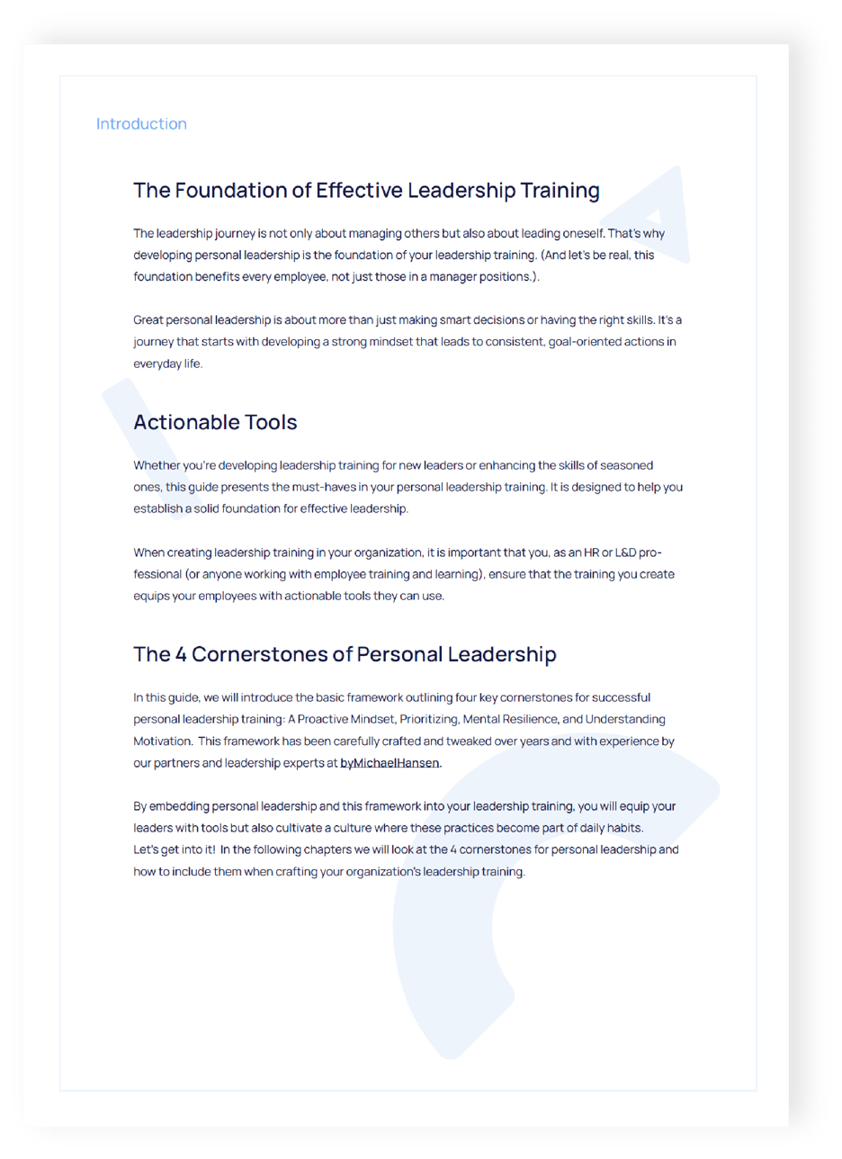 Guide: How to Build Better Leaders | Personal Leadership Training