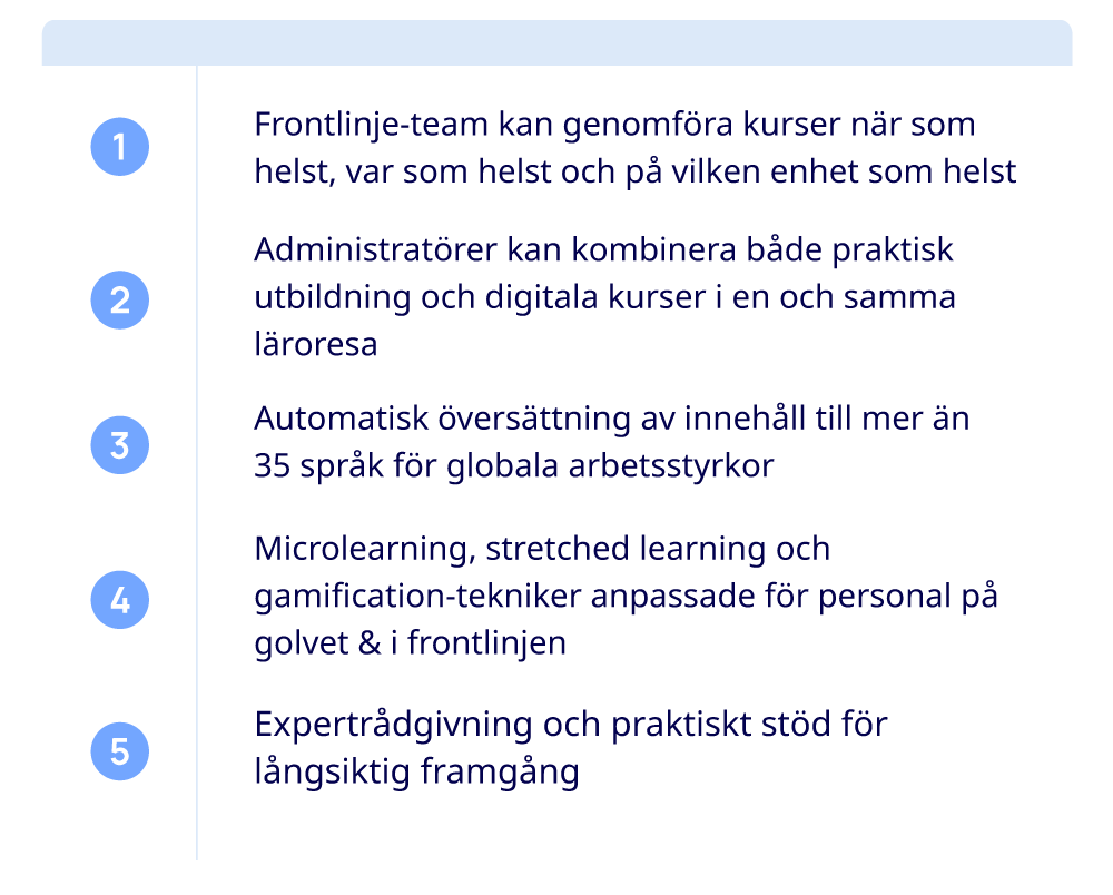 Framtidssäkra utbildning för personal på-golvet