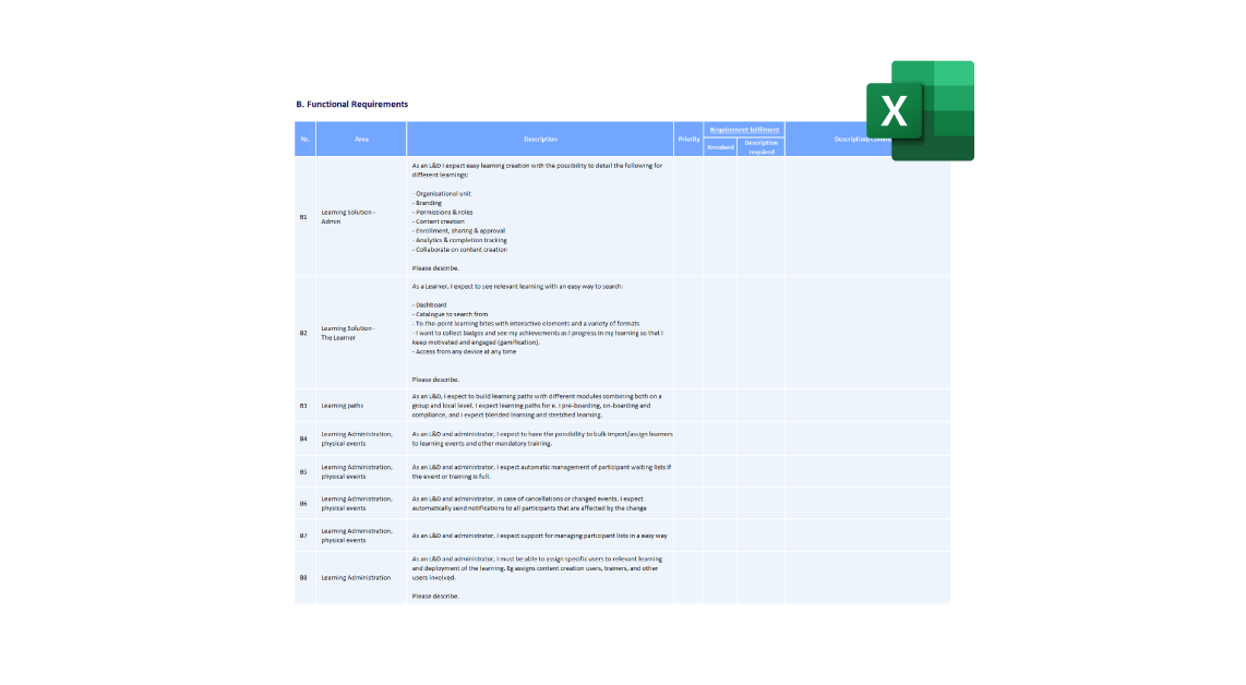 RFI Template | Free Download