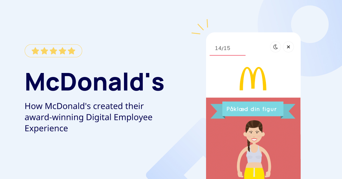 Digitale læringsuniverser hos McDonald's med Learningbank